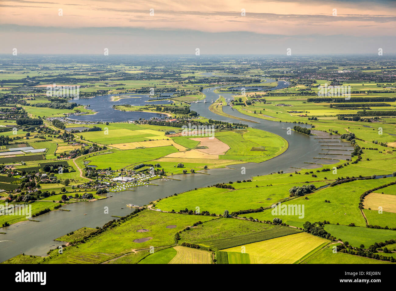 Aerial view tranquil village on hi-res stock photography and images - Alamy