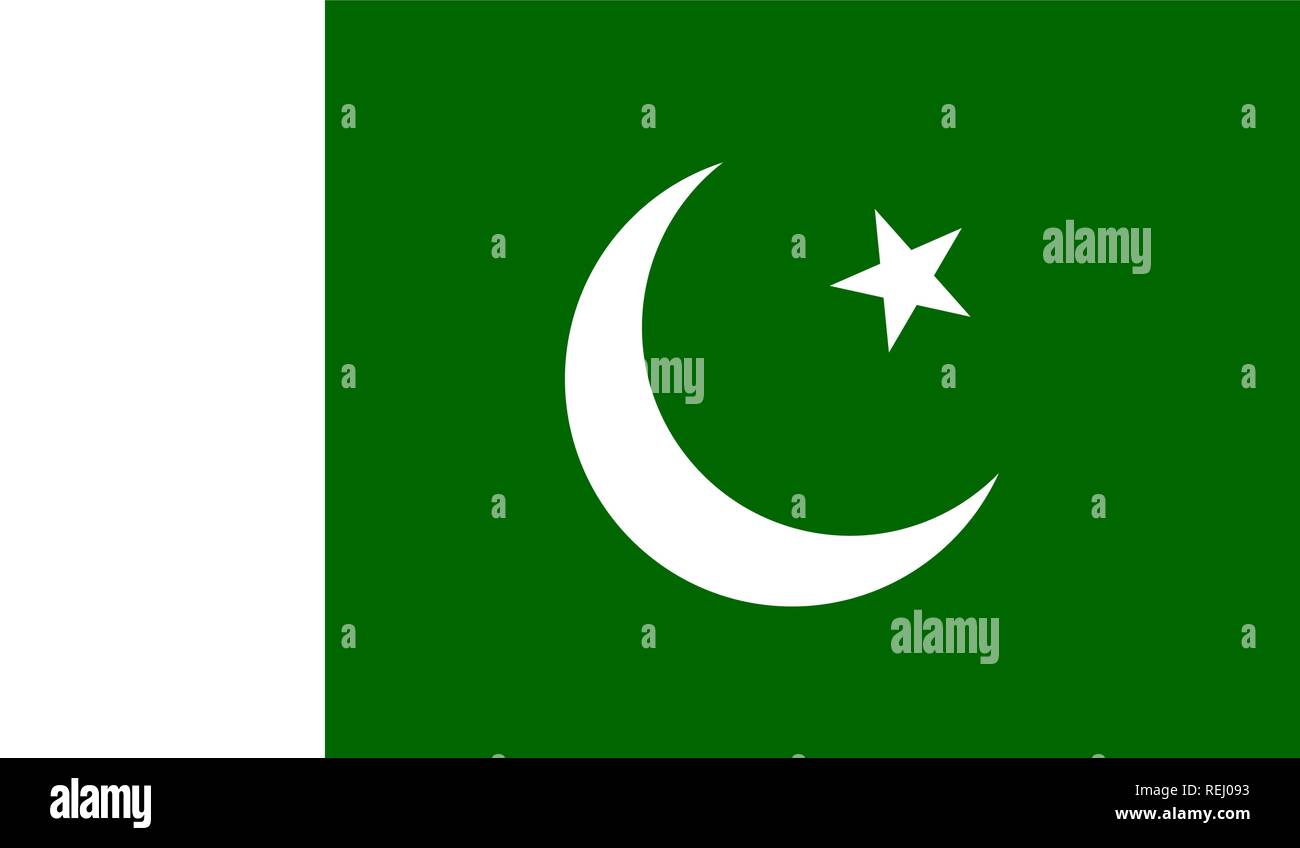 Vector illustration flag pakistan Stock Vector Images - Alamy