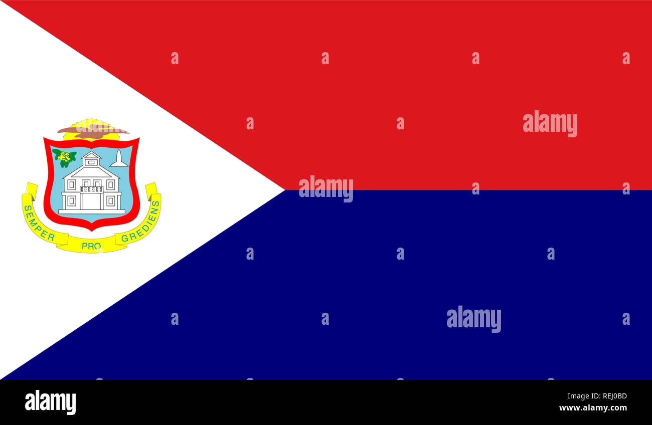 Flag of saint martin Stock Vector Images - Alamy