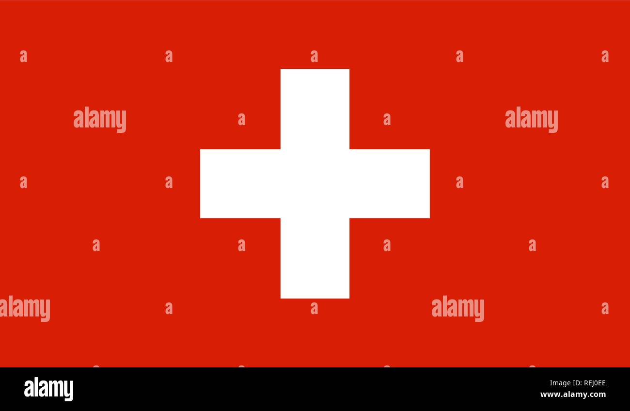 Switzerland flag illustration Stock Vector Images - Alamy