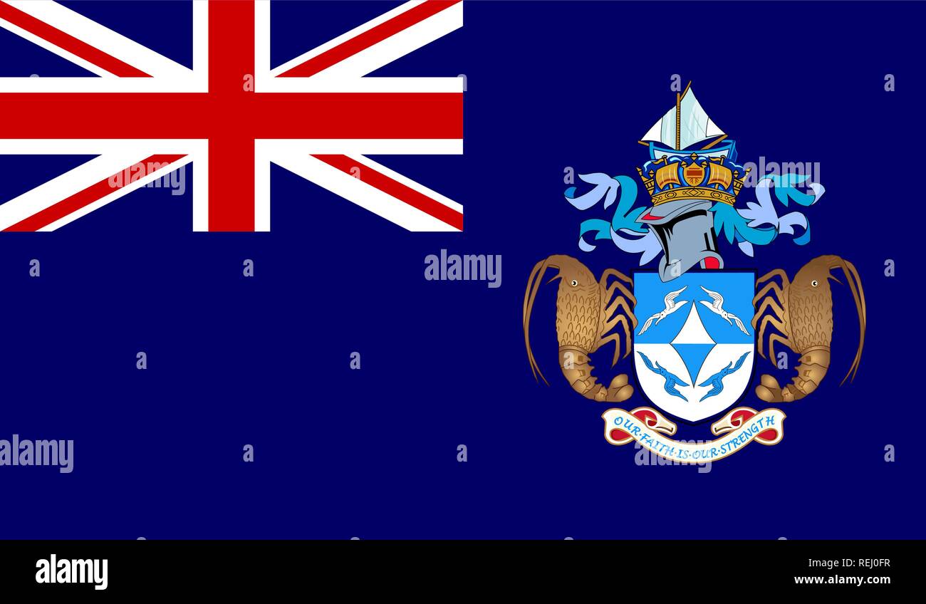 Tristan da Cunha Flag Stock Vector Image & Art - Alamy