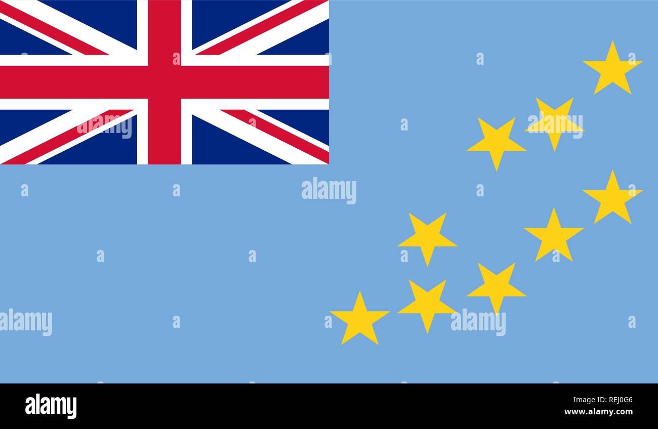 Flag of tuvalu vector hi-res stock photography and images - Alamy