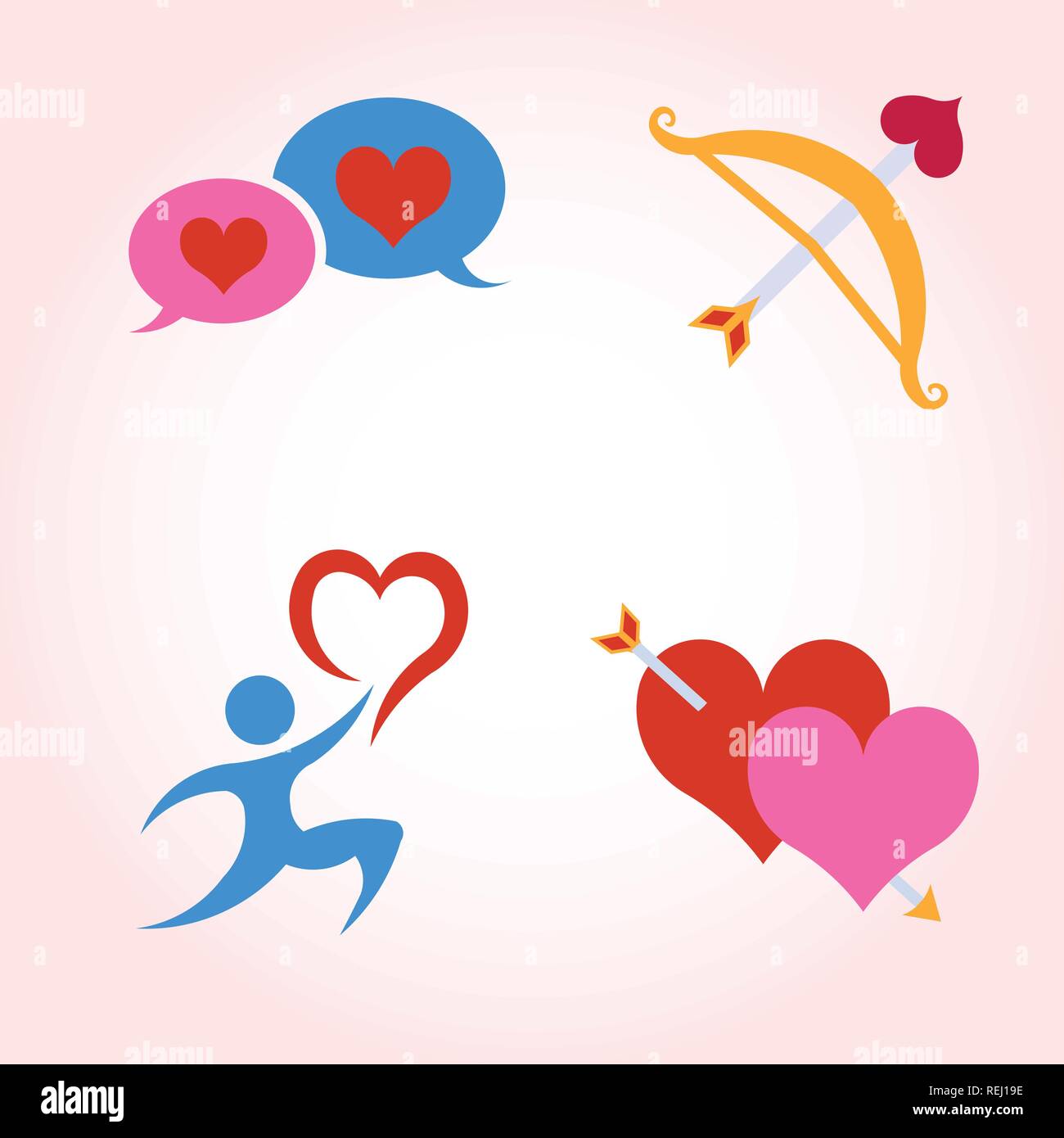 Vector heart shape bow Stock Vector Images - Alamy