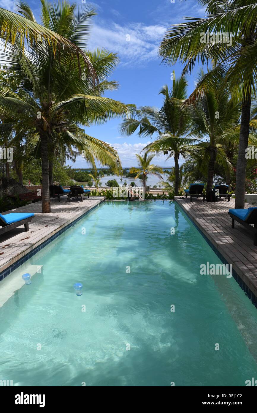 The swimming pool at Ibo Island Lodge (Hotel), Ibo Island, Mozambique ...