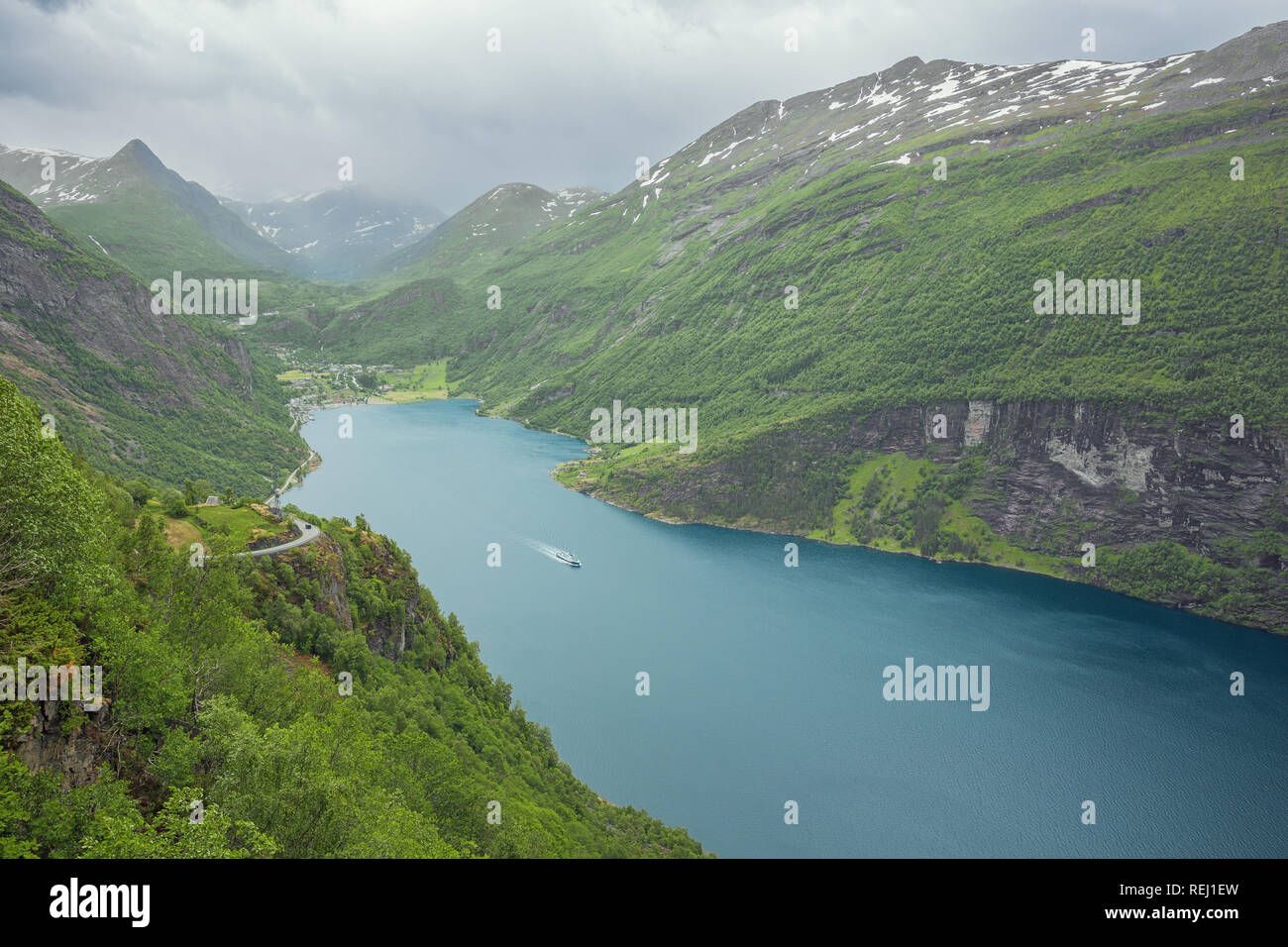 Geirangerfjord from ferry hi-res stock photography and images - Alamy
