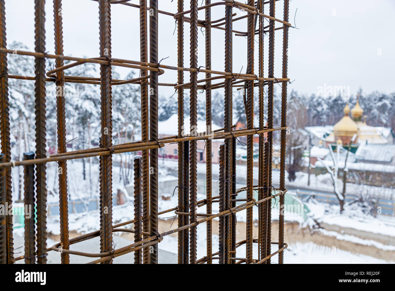 Design of reinforcement frame reinforcement for concrete frame house ...