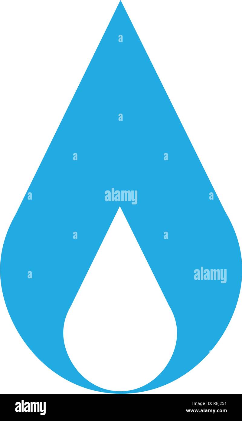 water drop logo design element, vector illustration isolated on white ...