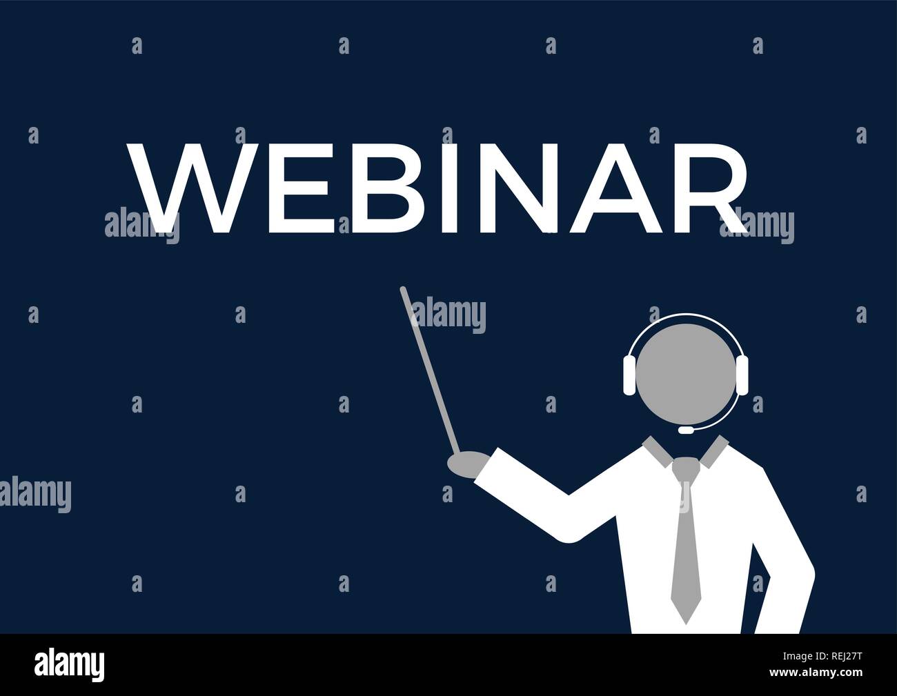 Webinar concept Vector illustration EPS 10 Icon. Internet for learning ...