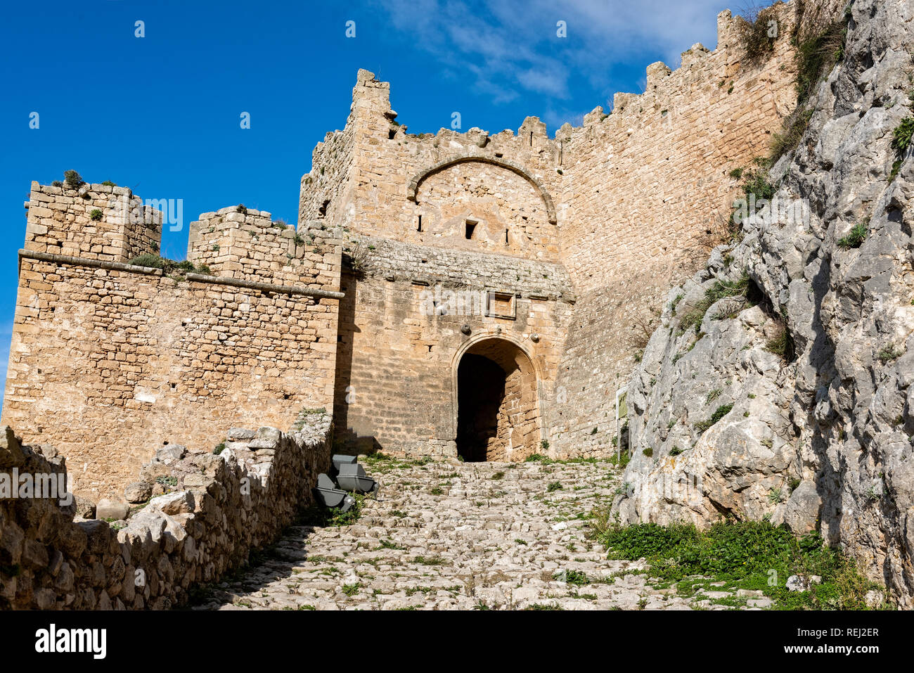 Greek acrocorinth fortress entrance hi-res stock photography and images ...