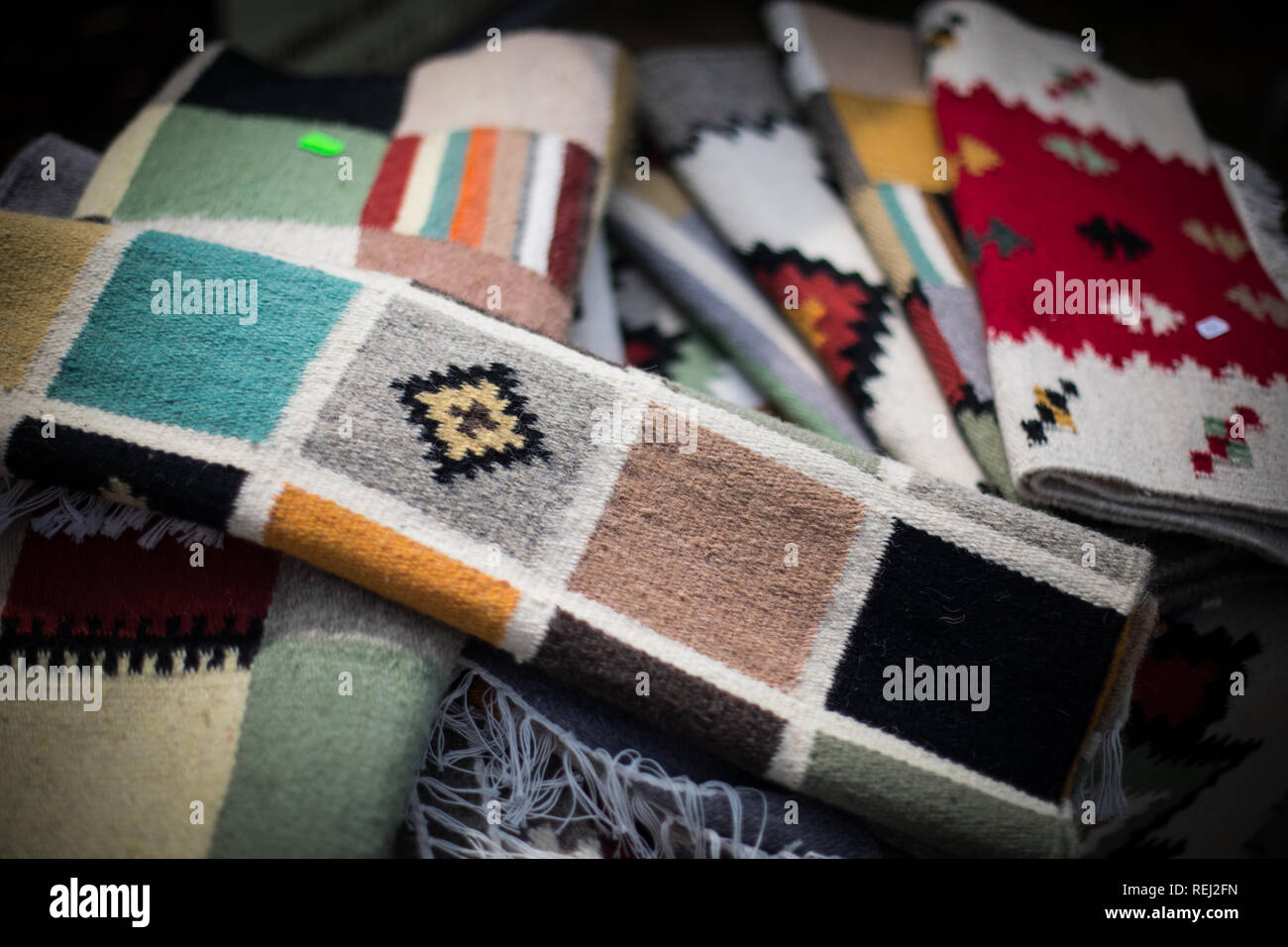 Color image of a hand made carpet Stock Photo - Alamy