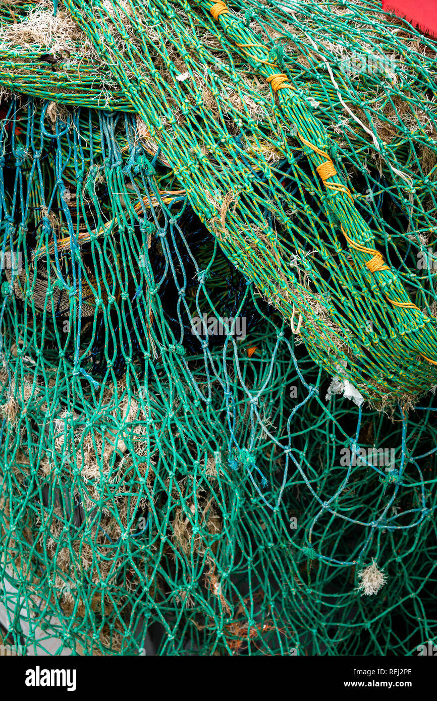 Old trawler nets hi-res stock photography and images - Alamy