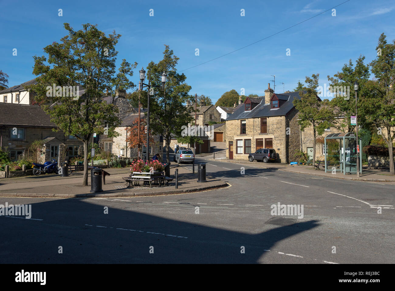 The village of Eyam in the Peak District, Derbyshire, England Stock ...