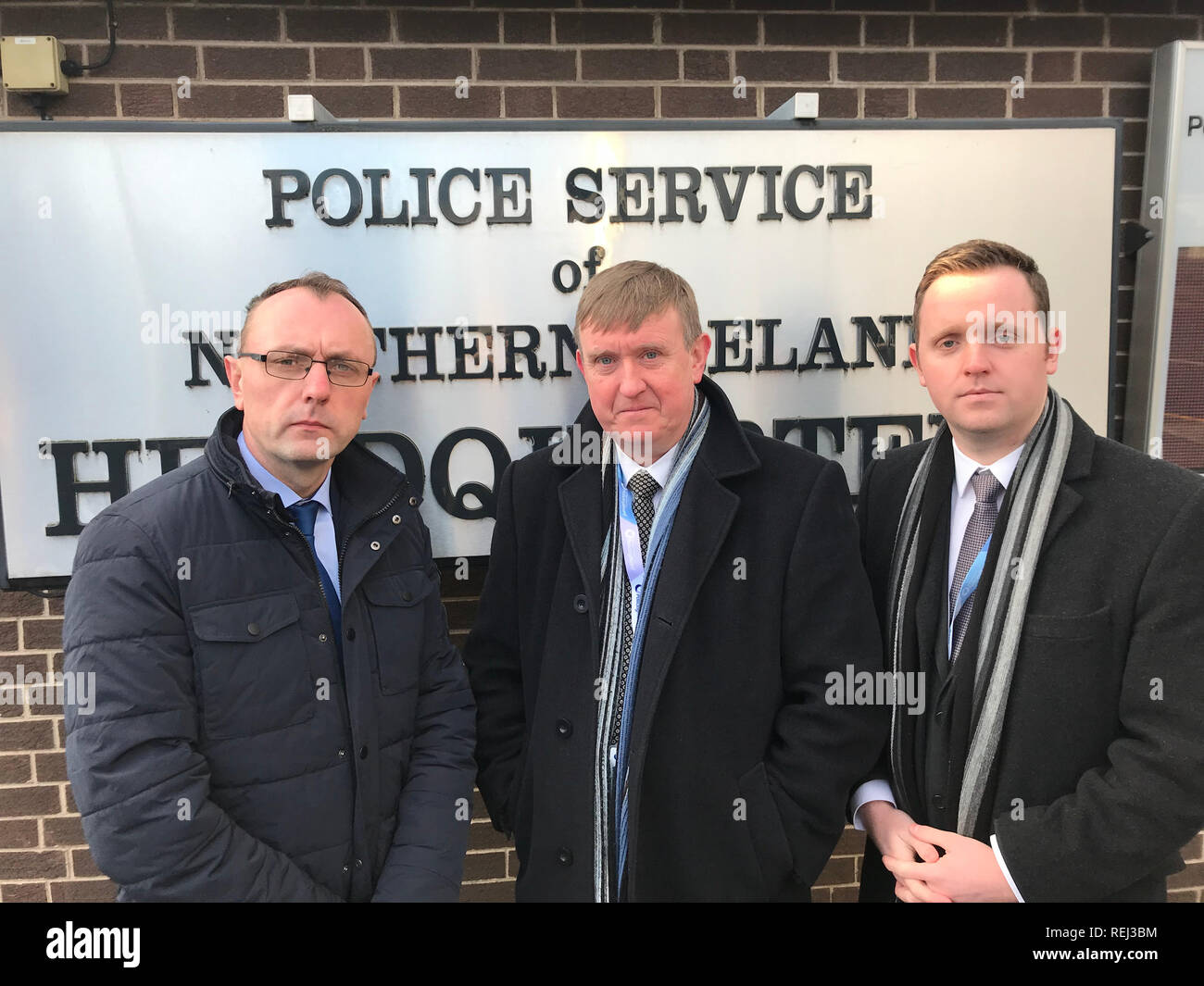Outside police headquarters in east belfast hi-res stock photography ...