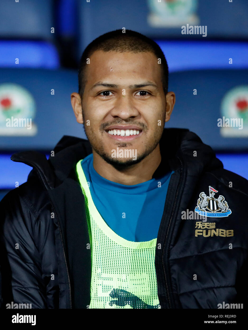 Newcastle United's Salomon Rondon on the bench Stock Photo - Alamy