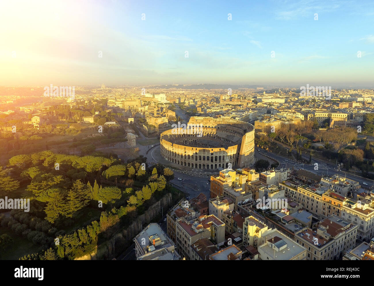 Coliseum aerial hi-res stock photography and images - Alamy