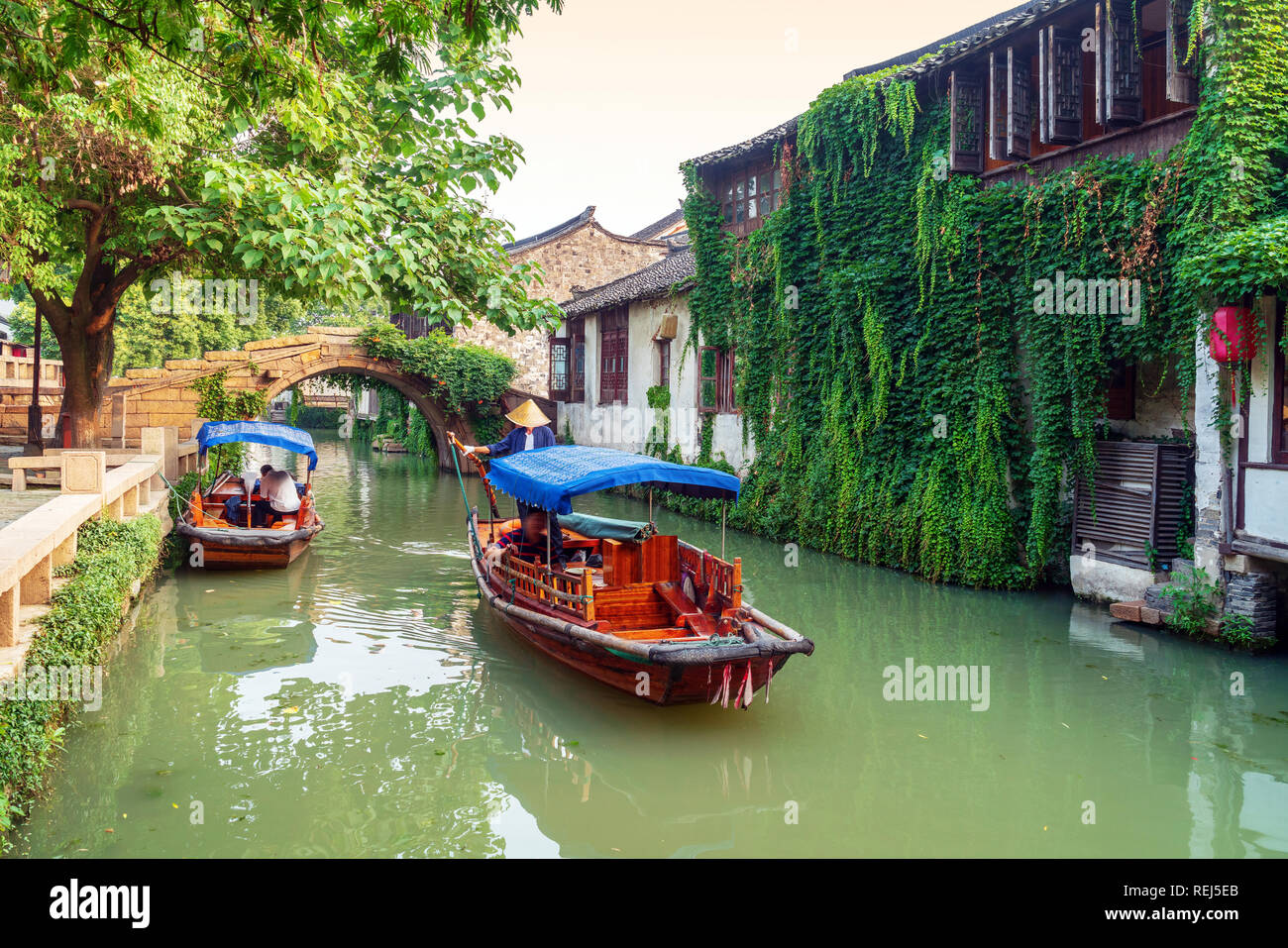 Zhouzhuang, China is a famous water town in the Suzhou area. There are ...