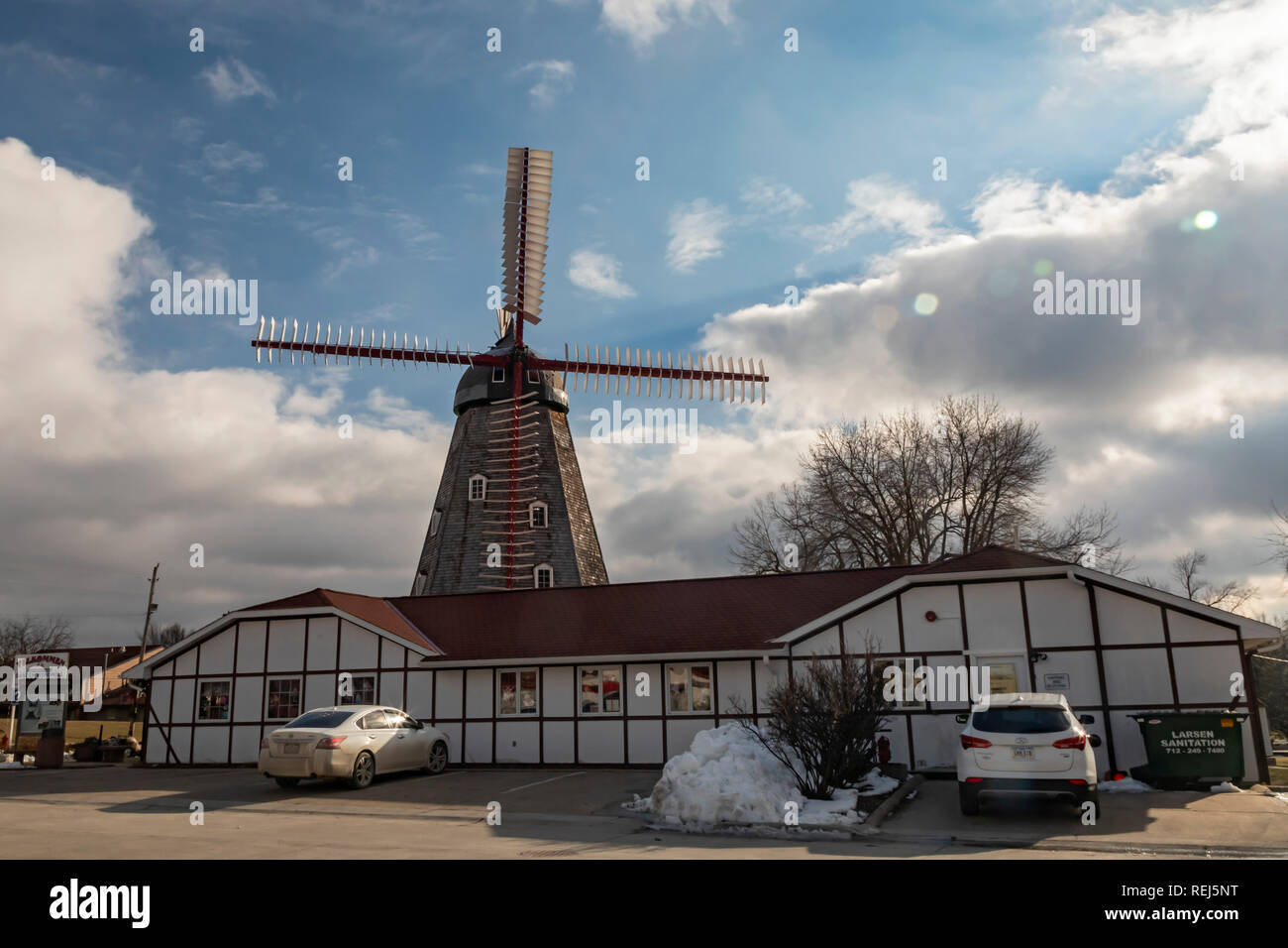 Elk Horn, Iowa - The Danish Windmill, built in 1848 in Denmark and ...