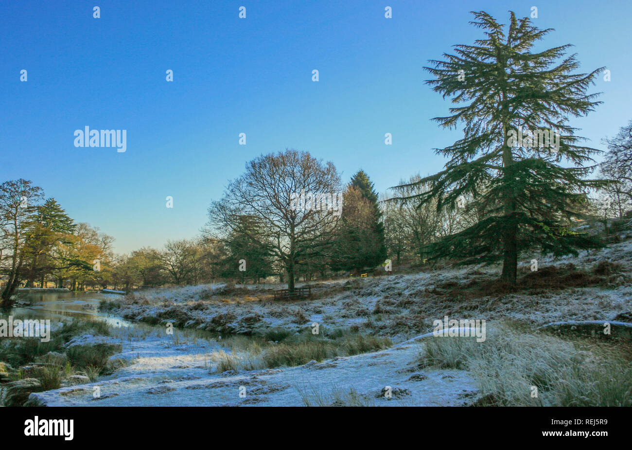 Old john tower, leicestershire winter hi-res stock photography and ...