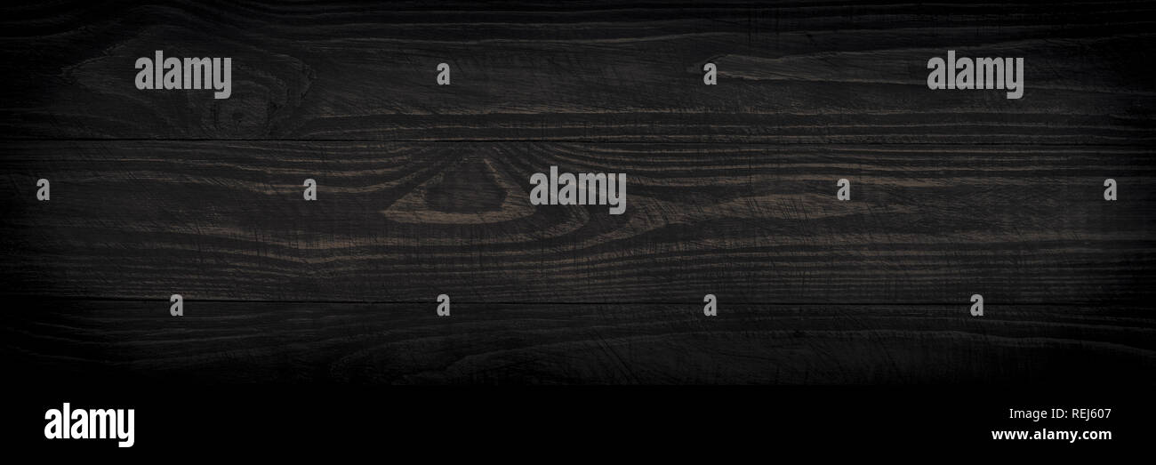 Wooden background. Dark wooden texture empty horizontal surface. Long ...