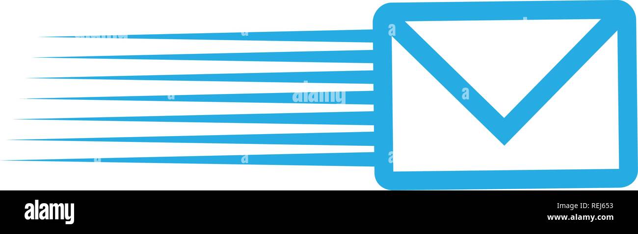 fast mail, email, sms vector icon, email icon. Fyling envelope. Fast ...