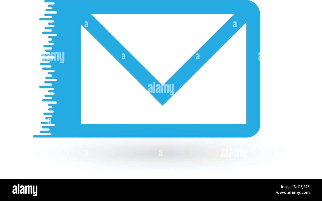 fast mail, email, sms vector icon, email icon. Fyling envelope. Fast ...