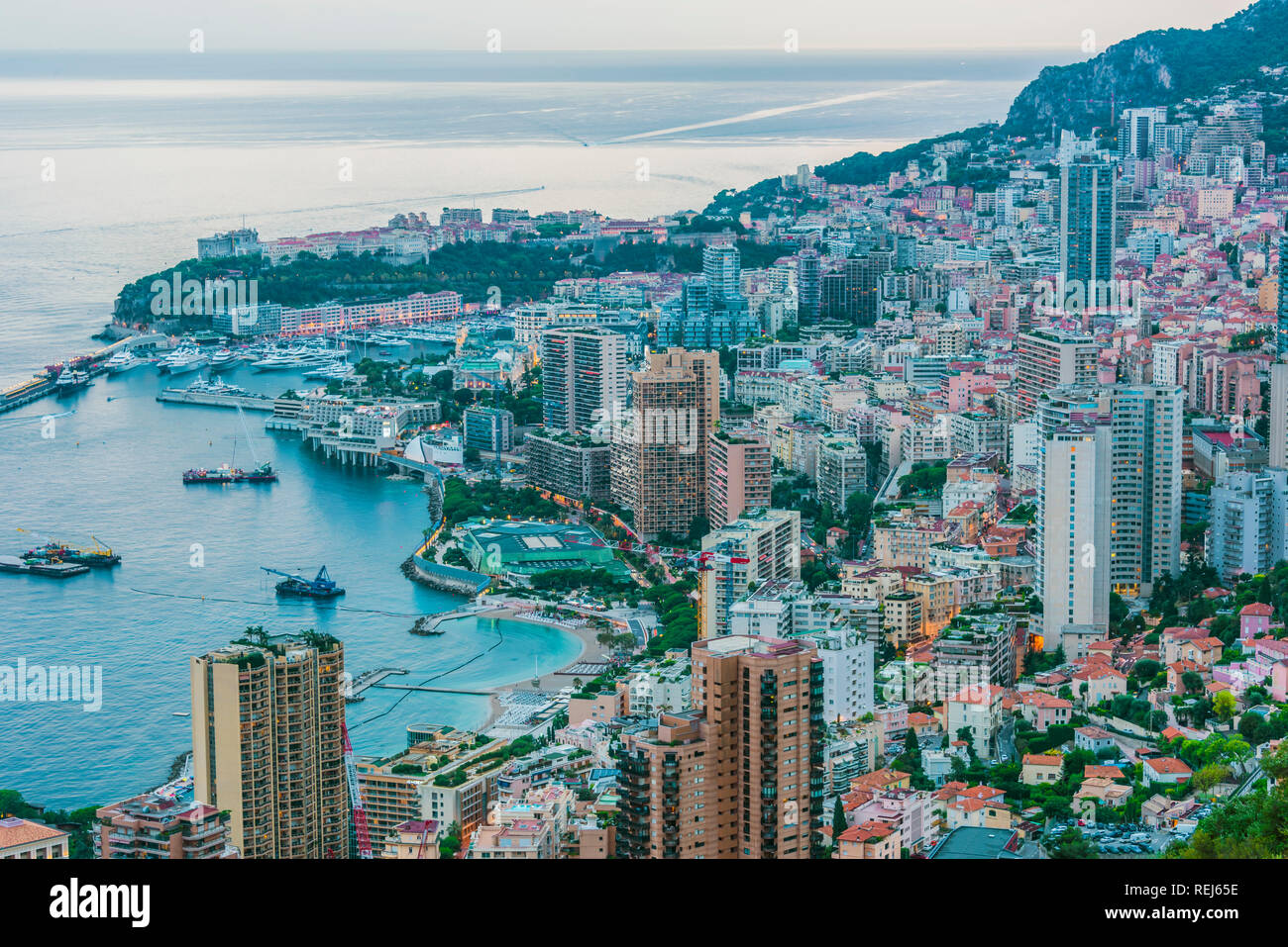 View of the city of Monaco. French Riviera Stock Photo - Alamy
