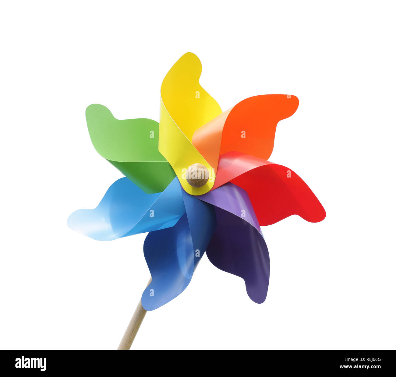 Colorful pinwheel isolated on white Stock Photo - Alamy