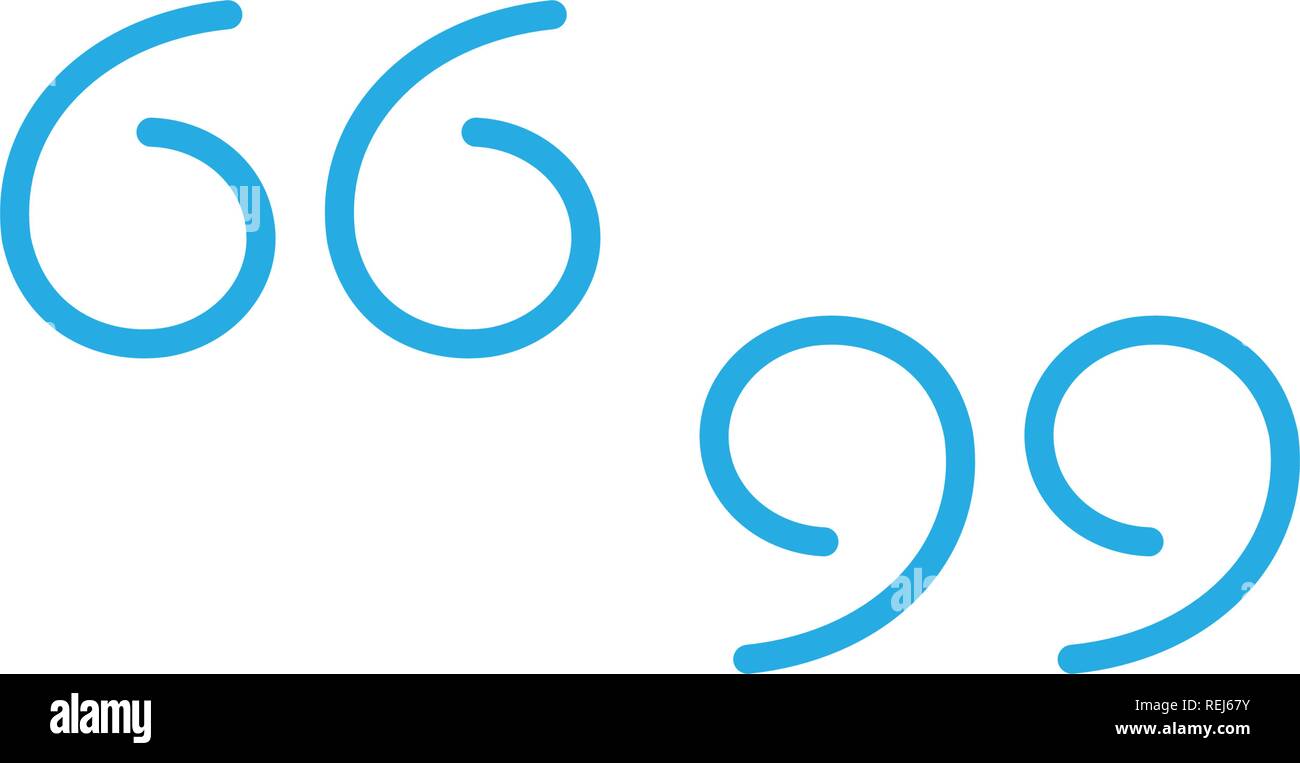 Quote commas icon vector illustration isolated on white Stock Vector ...