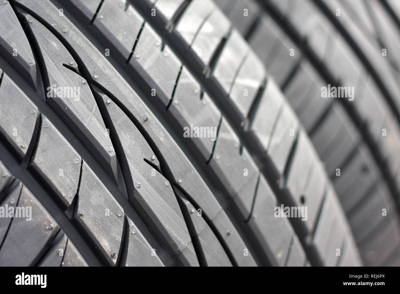 Close up of new car tire Stock Photo - Alamy