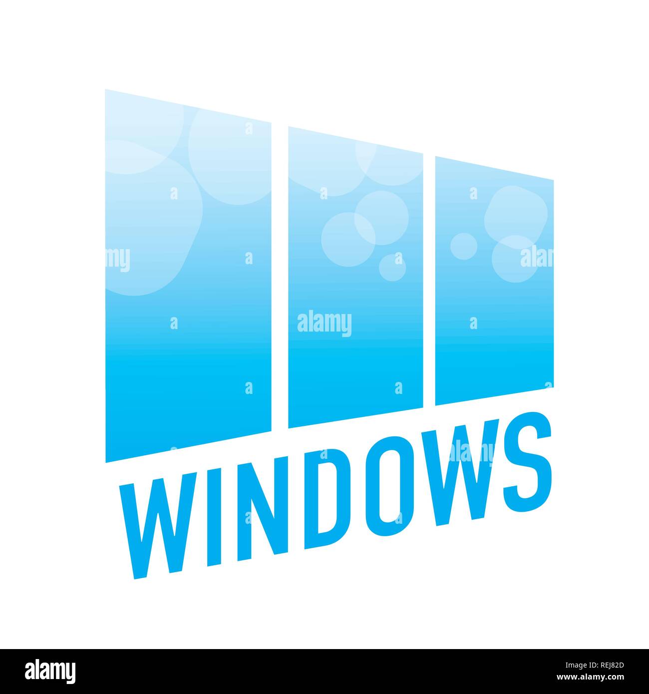 Vector logo on the theme of Windows, doors Stock Vector Image & Art - Alamy