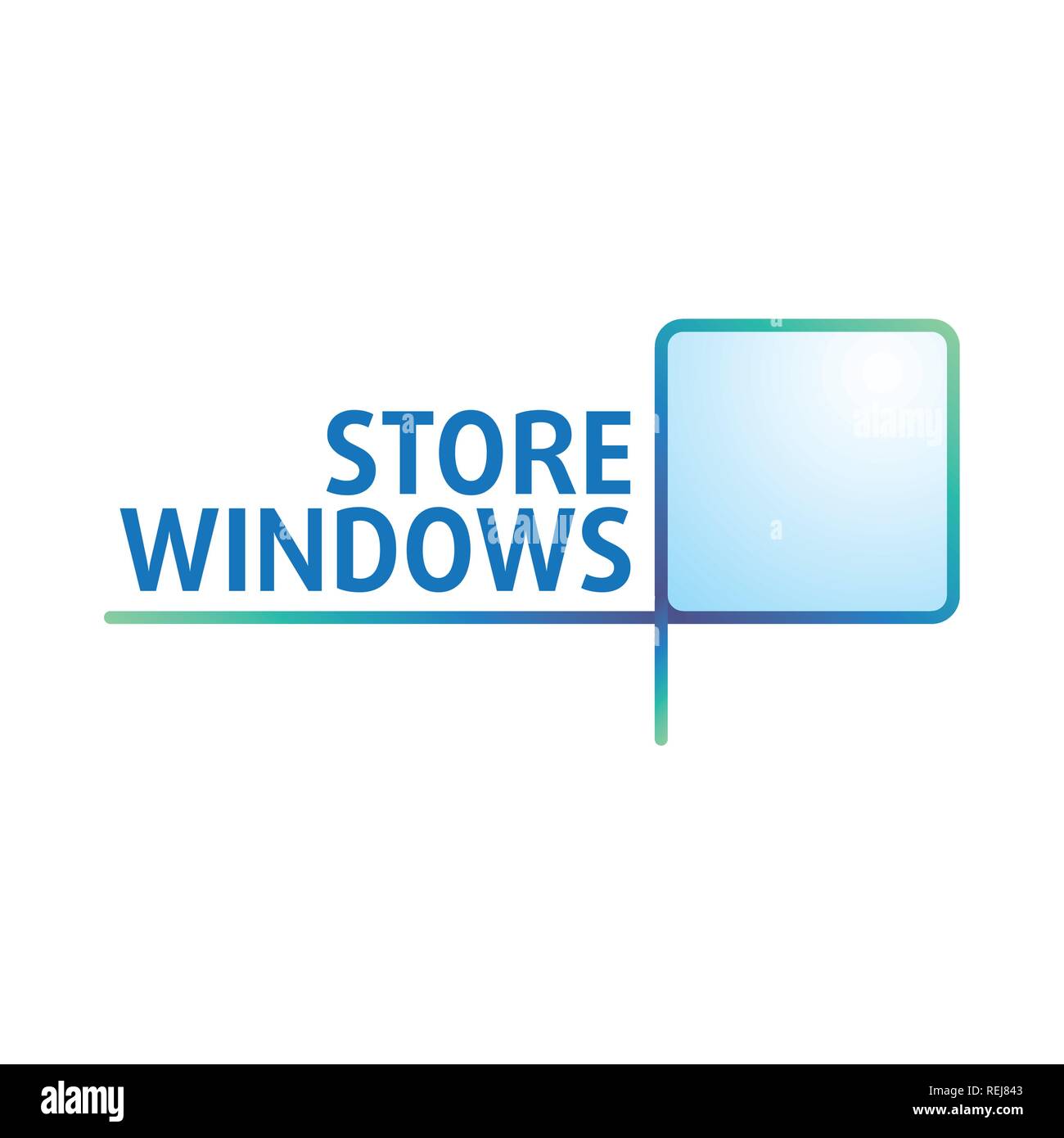 House windows logo icon Cut Out Stock Images & Pictures - Alamy