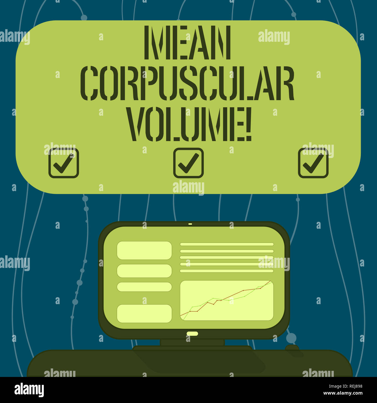 Text sign showing Mean Corpuscular Volume. Conceptual photo average ...