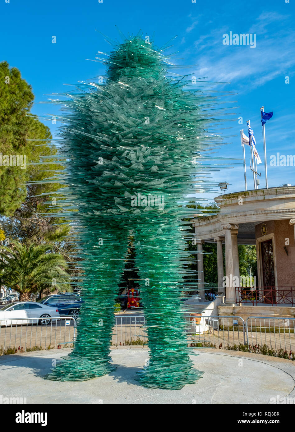 "The Poet" a glass sculpture by Greek artist Costas Varotsos which is ...