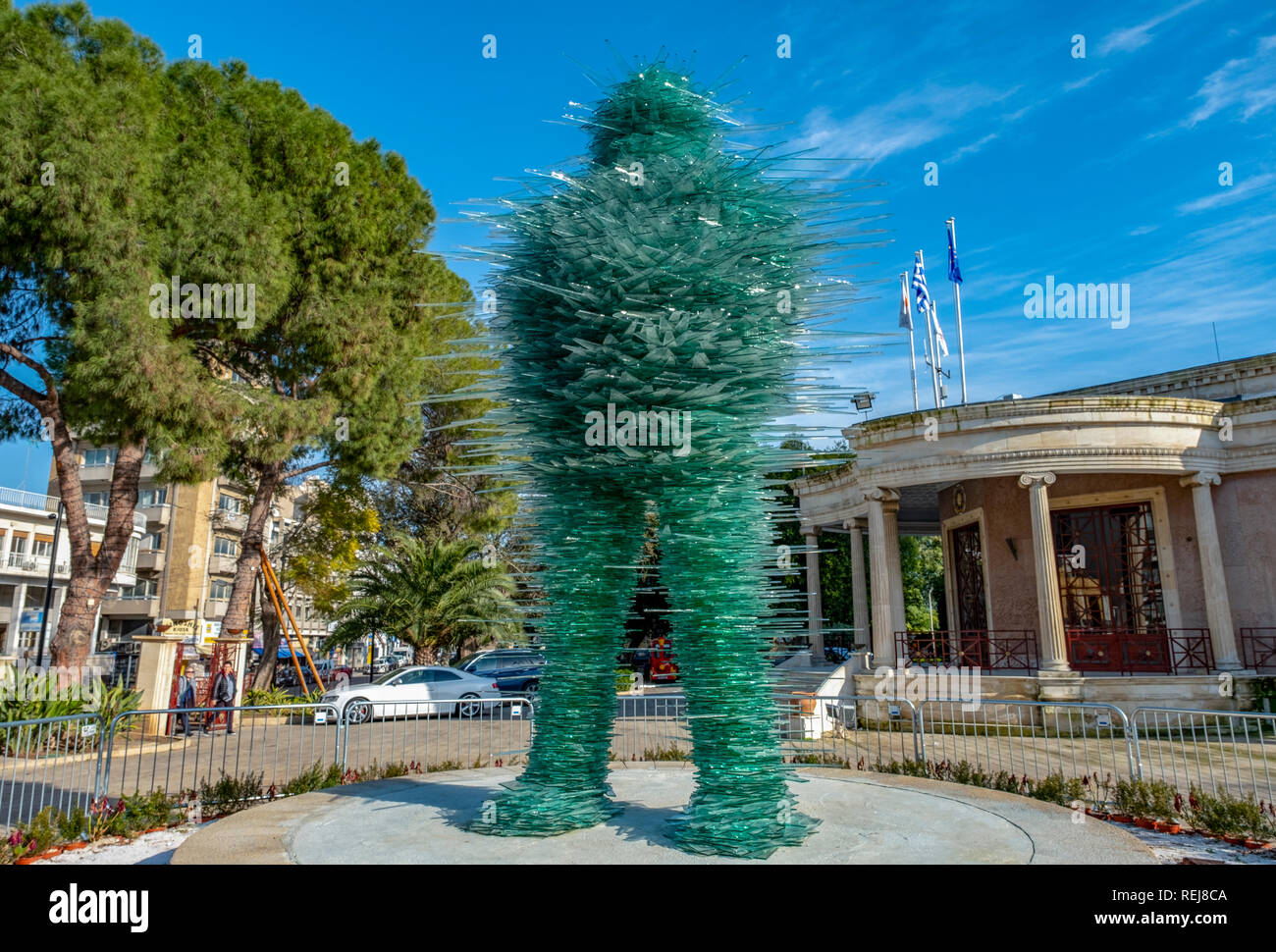 "The Poet" a glass sculpture by Greek artist Costas Varotsos which is ...
