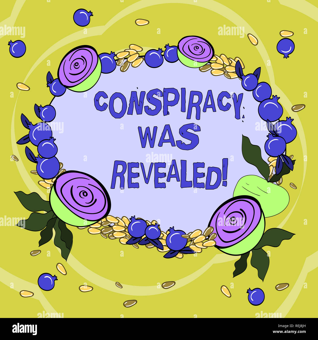 Handwriting text Conspiracy Was Revealed. Concept meaning the activity ...