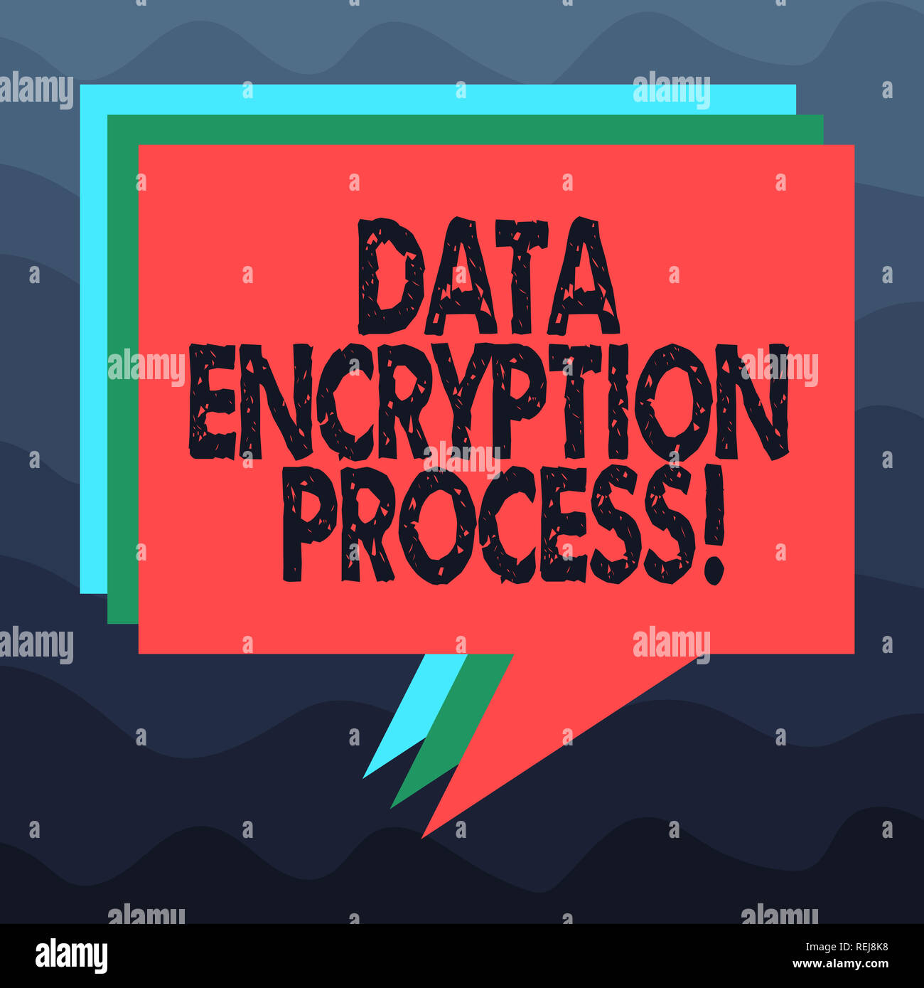 Writing note showing Data Encryption Process. Business photo showcasing ...