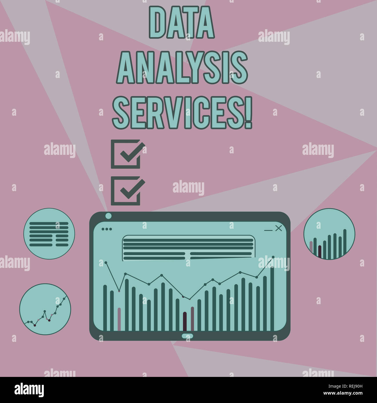 Writing note showing Data Analysis Services. Business photo showcasing ...