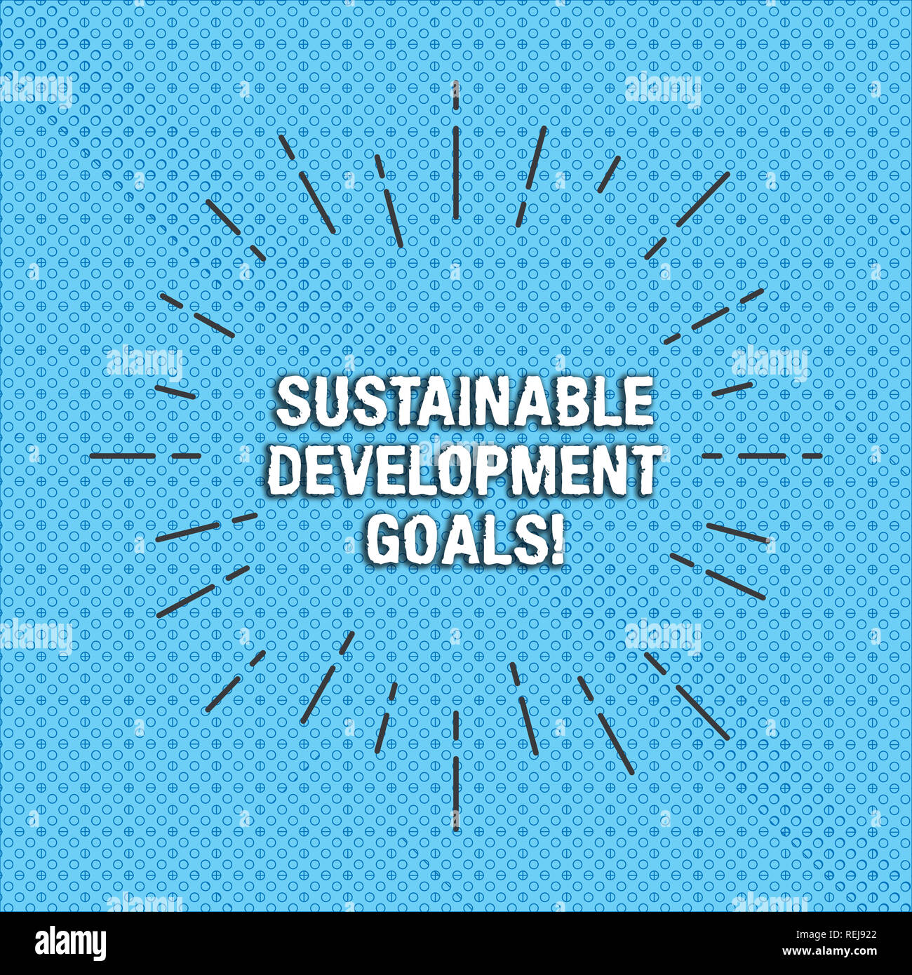 Text sign showing Sustainable Development Goals. Conceptual photo Unite ...