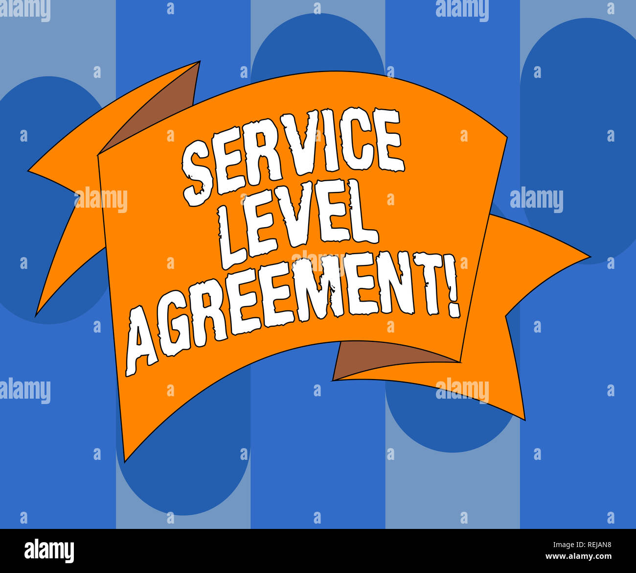 Handwriting text writing Service Level Agreement. Concept meaning ...