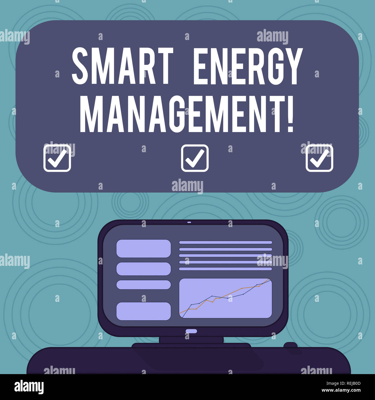 Conceptual hand writing showing Smart Energy Management. Business photo ...