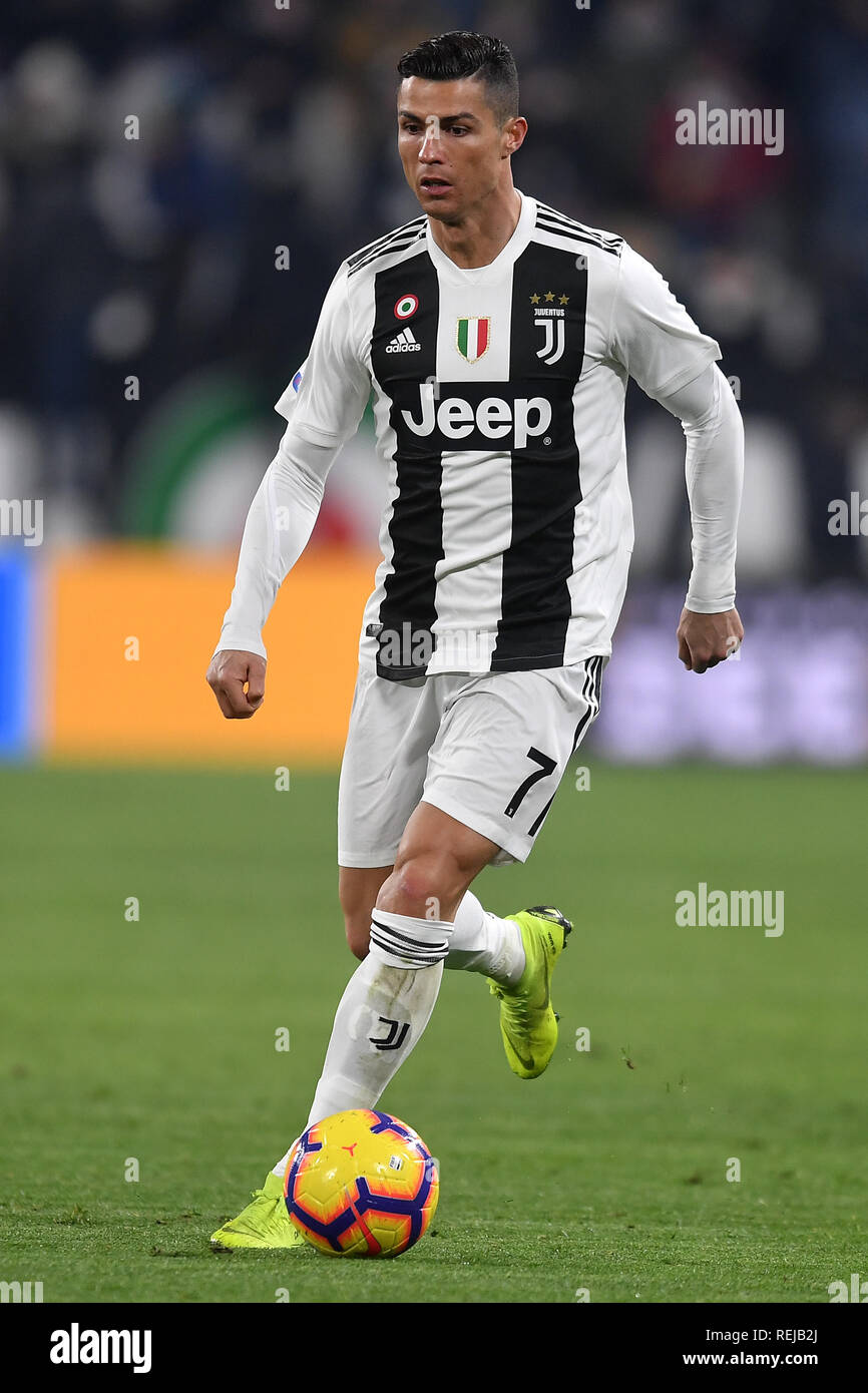 Cristiano Ronaldo Of Juventus In Action During The Serie A 2018 2019