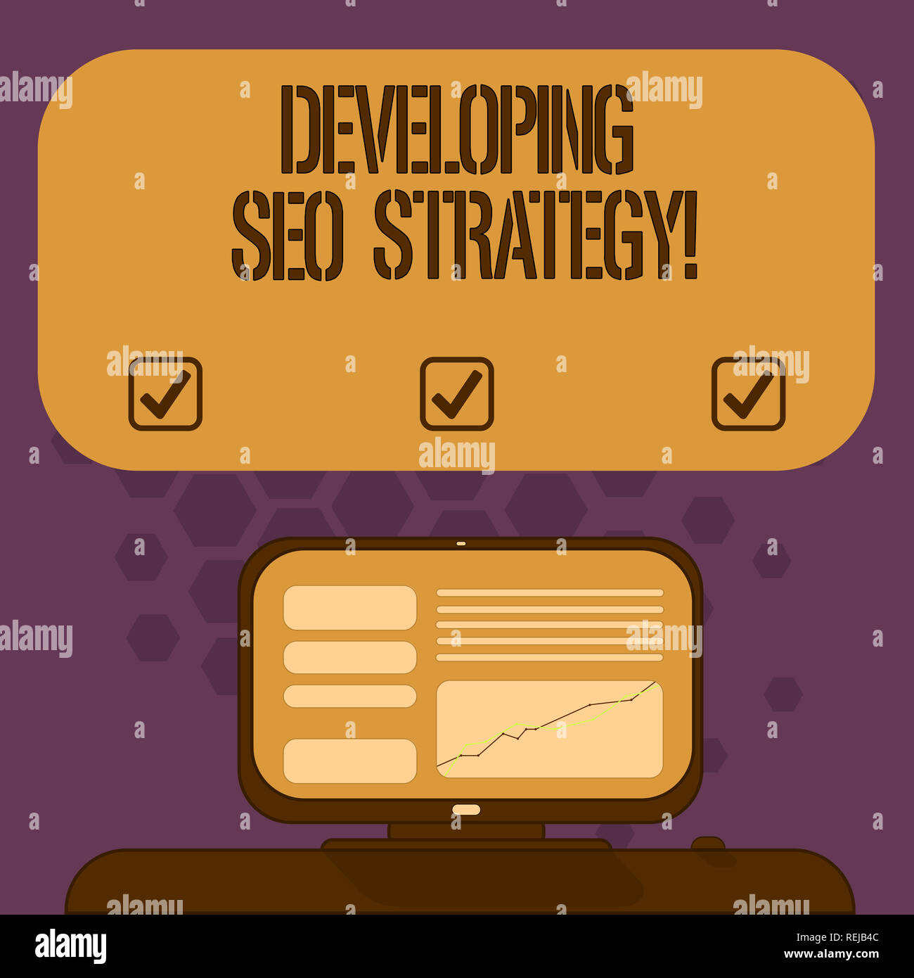 Handwriting Text Developing Seo Strategy Concept Meaning Process Of Tailoring Your Website At