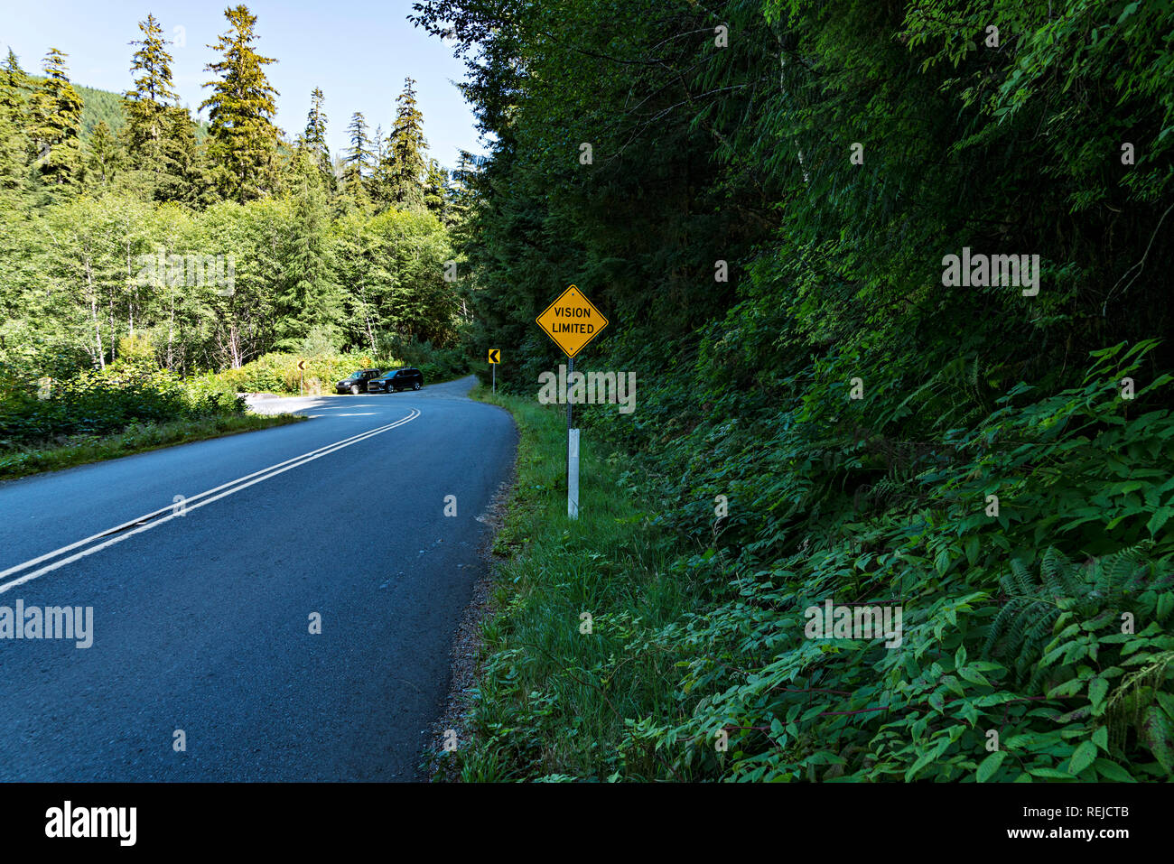 Alert - Warning - Vision Limited Sign Stock Photo - Alamy