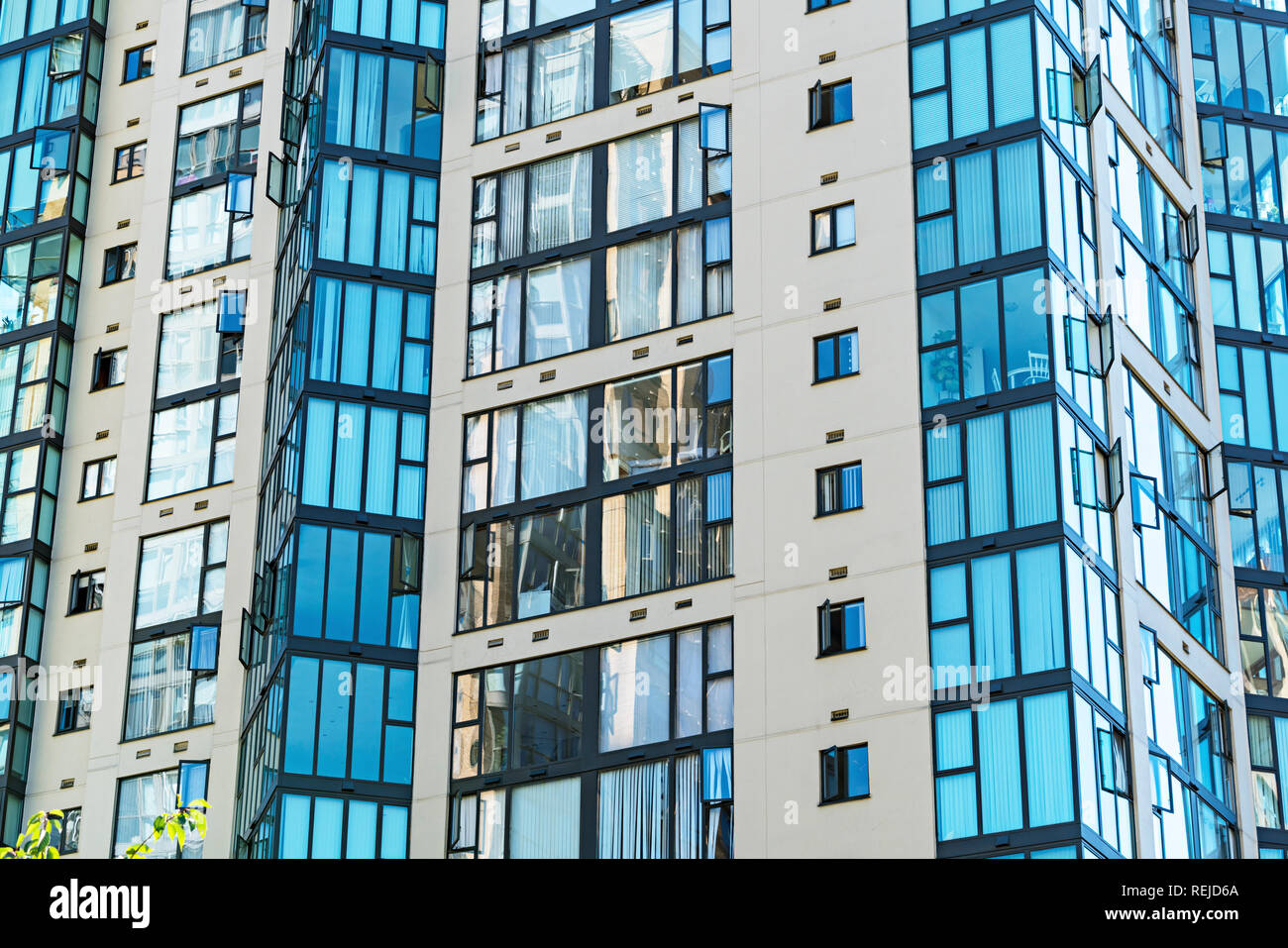 High Rise Windows & Reflections Stock Photo - Alamy