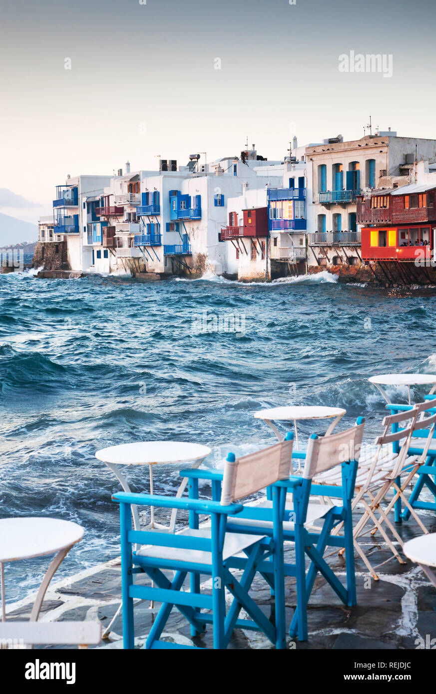 little venice at sunset, mykonos, Greece - luxury travel destiation ...