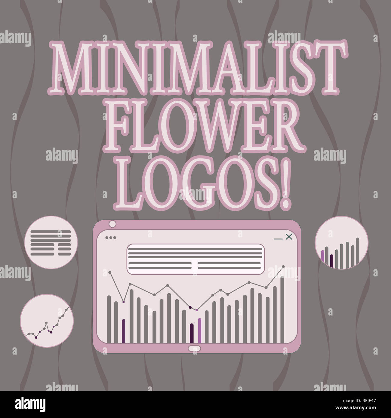 Word writing text Minimalist Flower Logos. Business concept for use ...