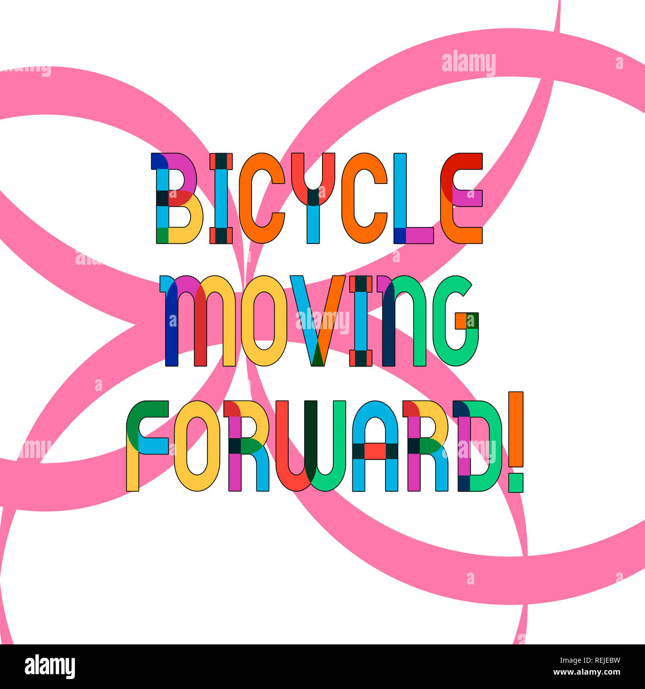 Writing note showing Bicycle Moving Forward. Business photo showcasing ...
