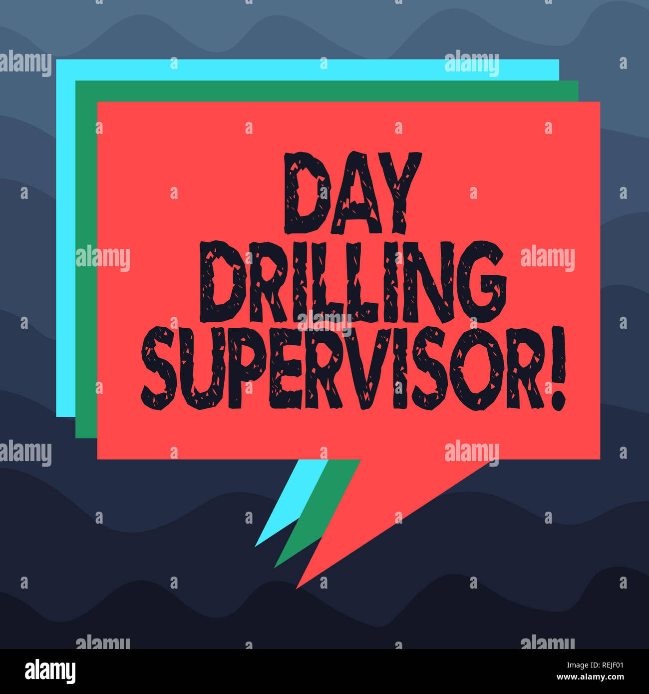 Writing note showing Day Drilling Supervisor. Business photo showcasing ...