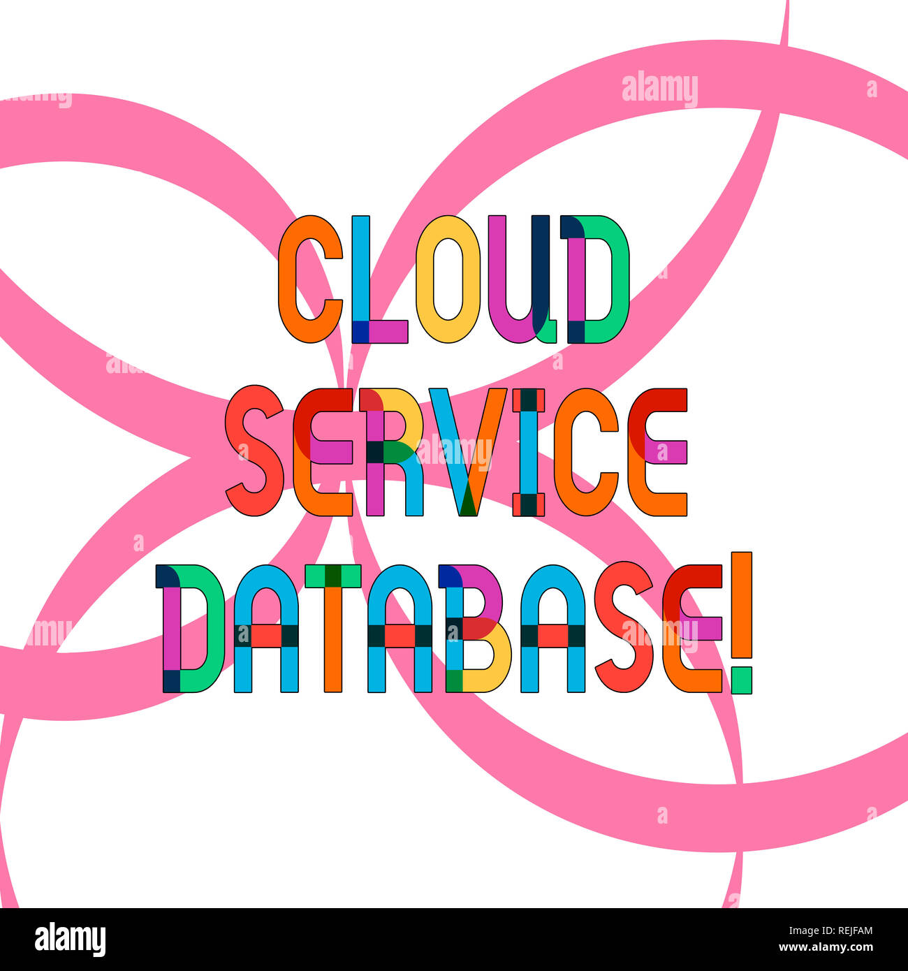 Writing note showing Cloud Service Database. Business photo showcasing optimized virtualized ...