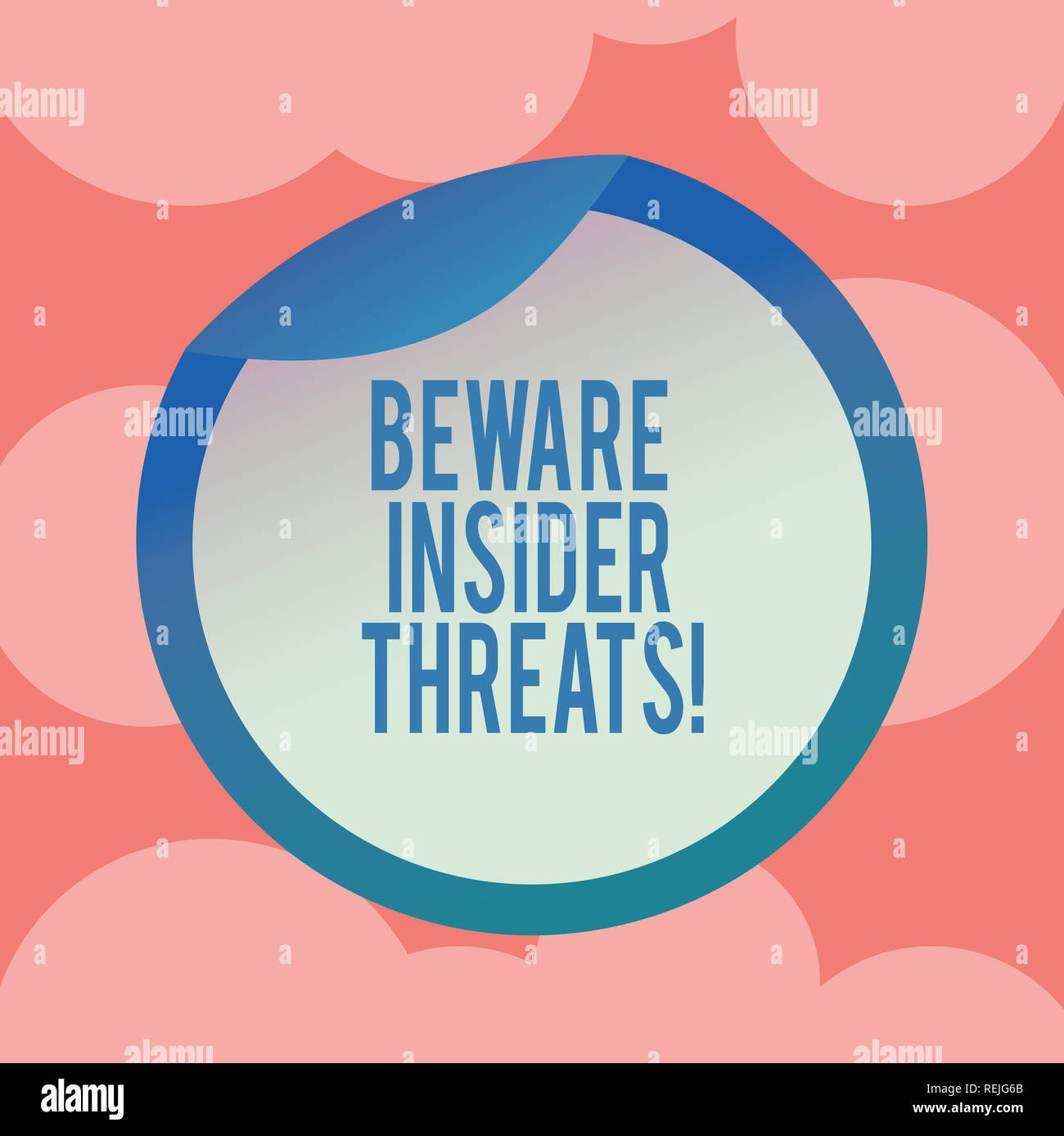 Writing note showing Beware Insider Threats. Business photo showcasing ...